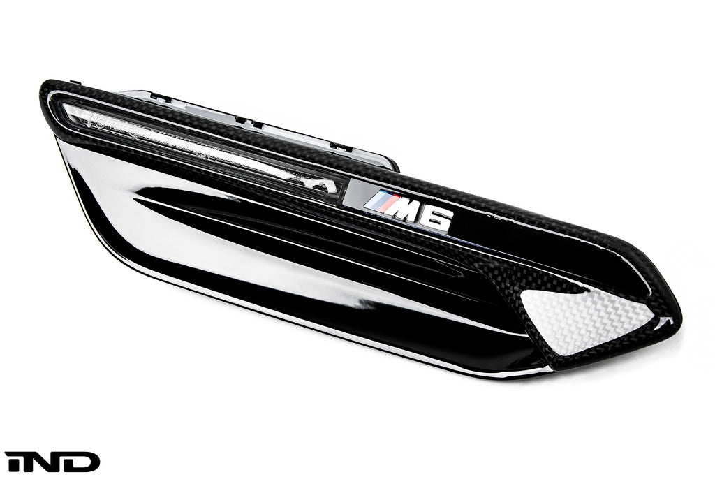 IND F06 / F12 / F13 M6 Carbon Fiber Side Marker Set | Park Auto Motorsports