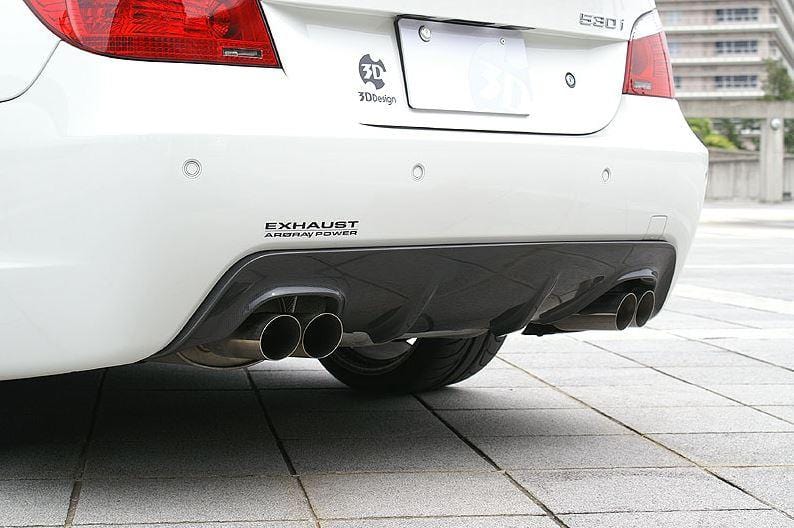 3D Design - 5 Series E60 / E61 M-Sport Rear Diffuser 4 Tip | Park Auto ...