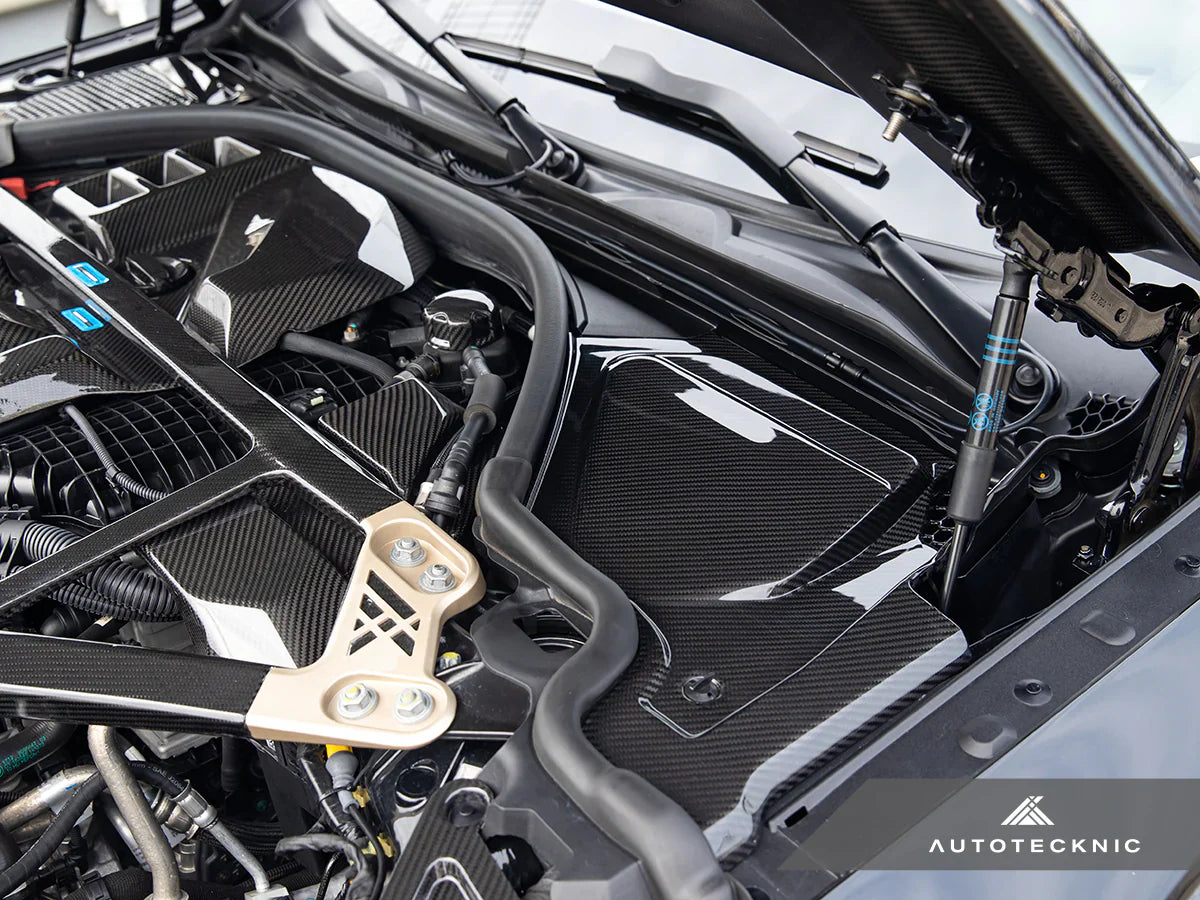 AutoTecknic Dry Carbon Engine Cowl Panel Trim Set | Park Auto Motorsports