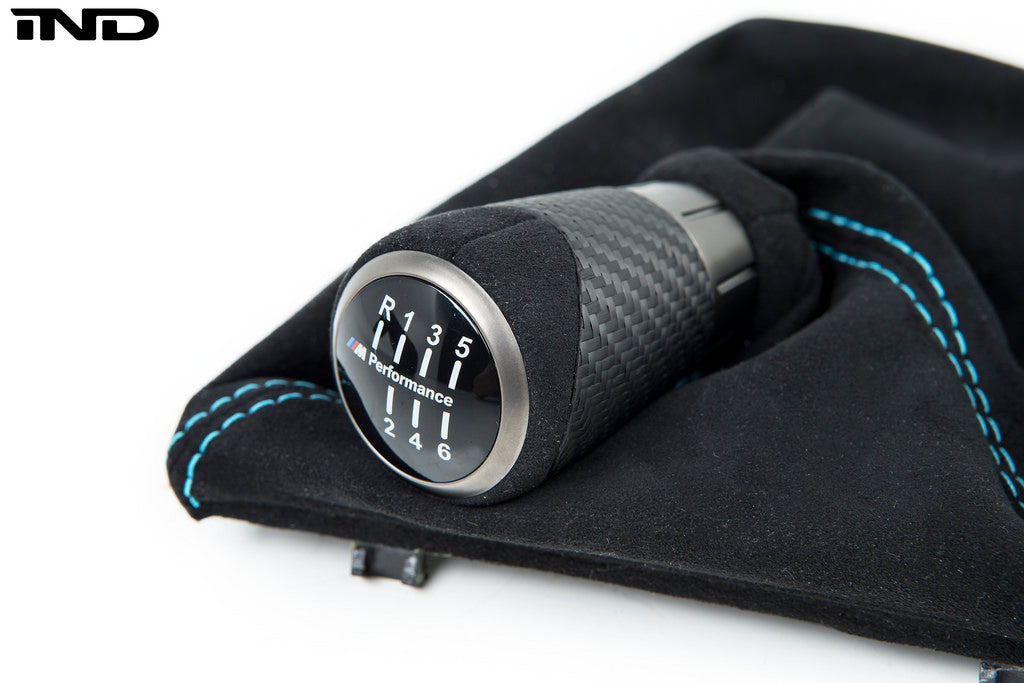 IND F87 M2 Matte Carbon Stitched Shift Boot - 6MT | Park Auto Motorsports