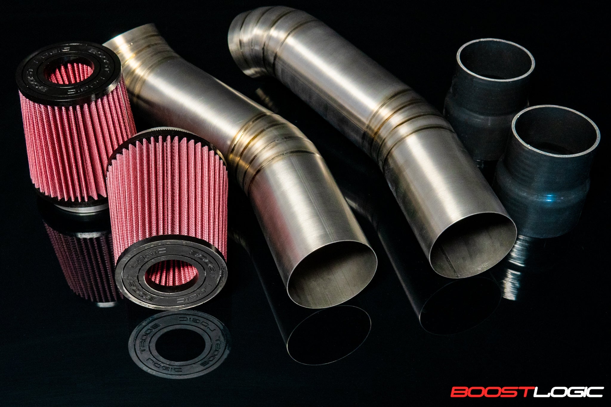 Boost Logic 4″ Titanium Intake Kit Nissan R35 GTR 09+ | Park Auto ...